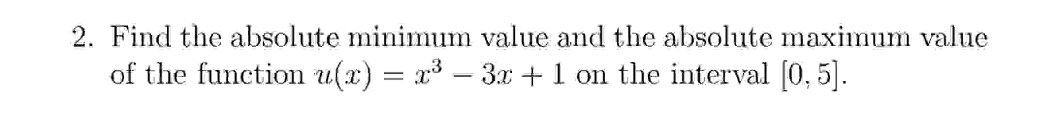 Solved Find The Absolute Minimum Value And The Absolute 7000