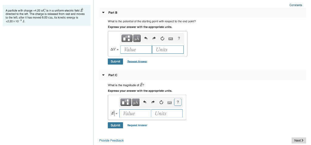 Solved Constants Two stationary positive point charges, | Chegg.com