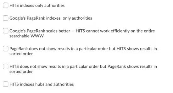 Solved HITS is a search engine algorithm developed by IBM | Chegg.com