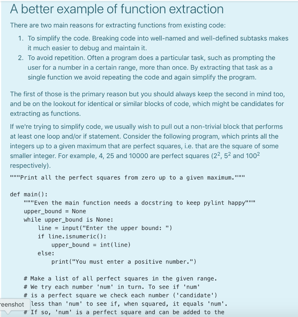 Solved A better example of function extraction There are two | Chegg.com
