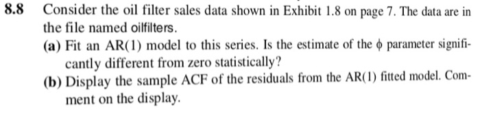 Simulate an AR(2) model with n-48, фі-1.5, and | Chegg.com