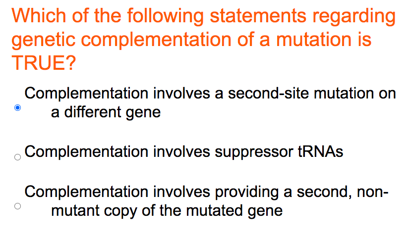 Solved Which of the following statements regarding genetic | Chegg.com