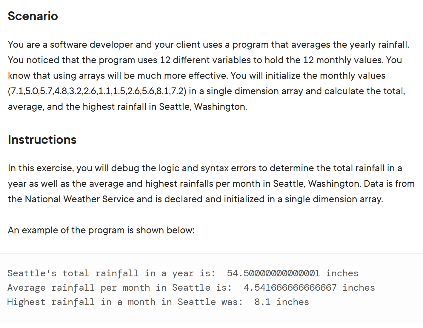 Solved I need help with finding the bugs in this java | Chegg.com