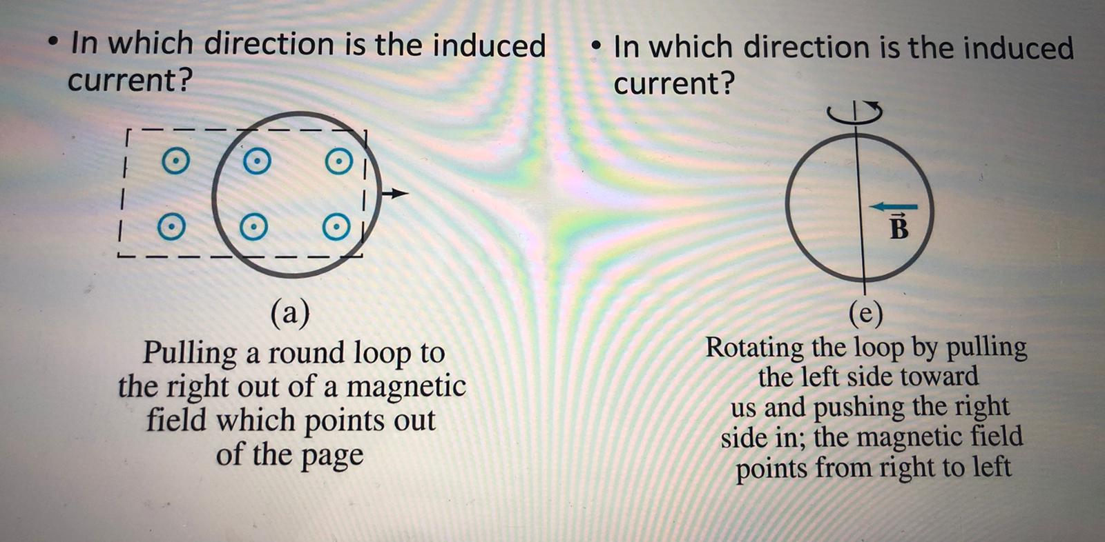 Solved • In which direction is the induced current? • In | Chegg.com