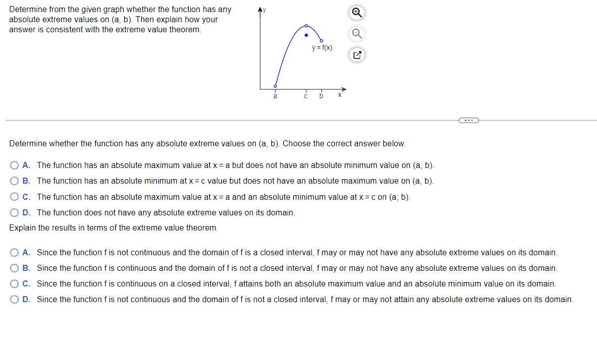 Solved Determine from the given graph whether the function | Chegg.com