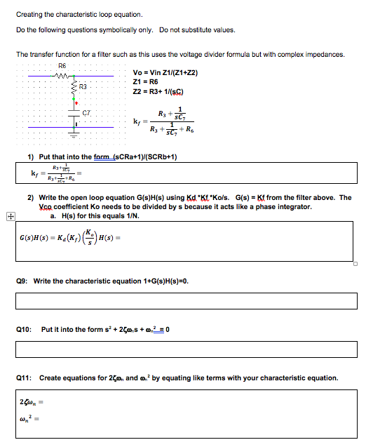 Solved Creating the characteristic loop equation. Do the | Chegg.com