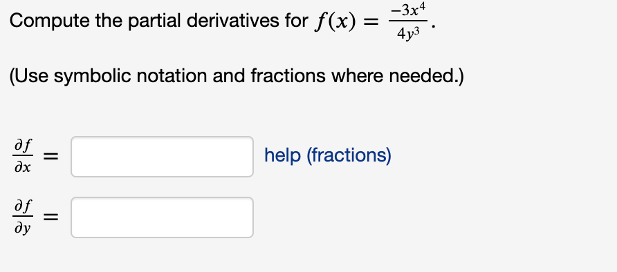 Solved Compute the partial derivatives: | Chegg.com