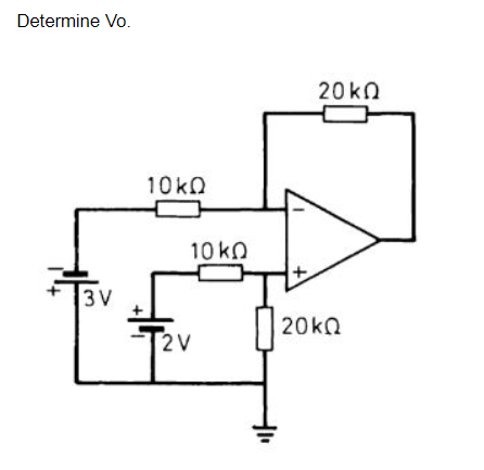 Solved Determine Vo. | Chegg.com