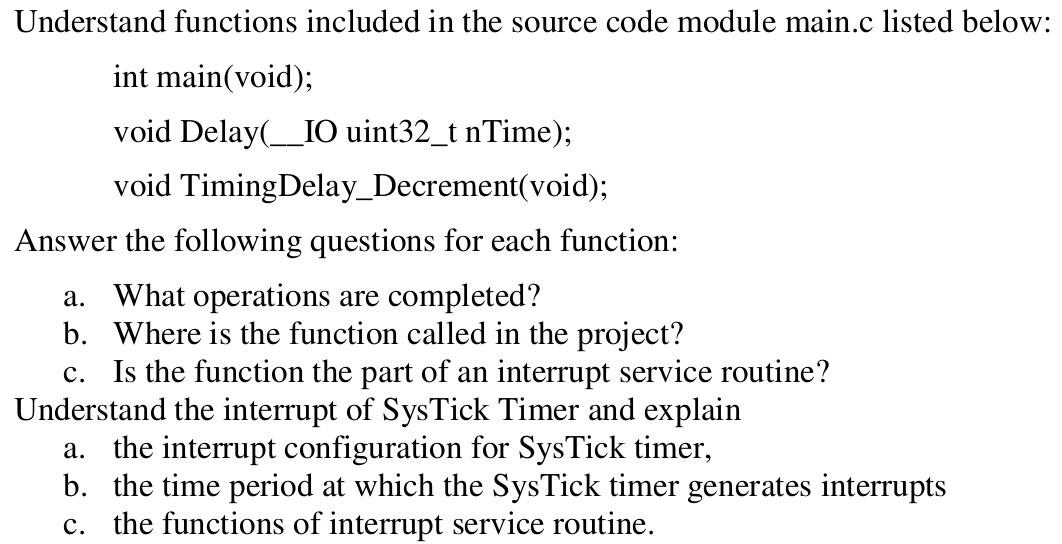 Understand functions included in the source code | Chegg.com