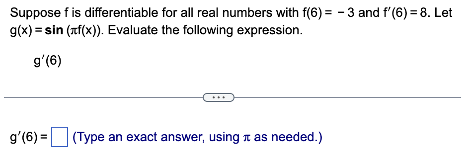 Solved Suppose f is ﻿differentiable for all real numbers | Chegg.com
