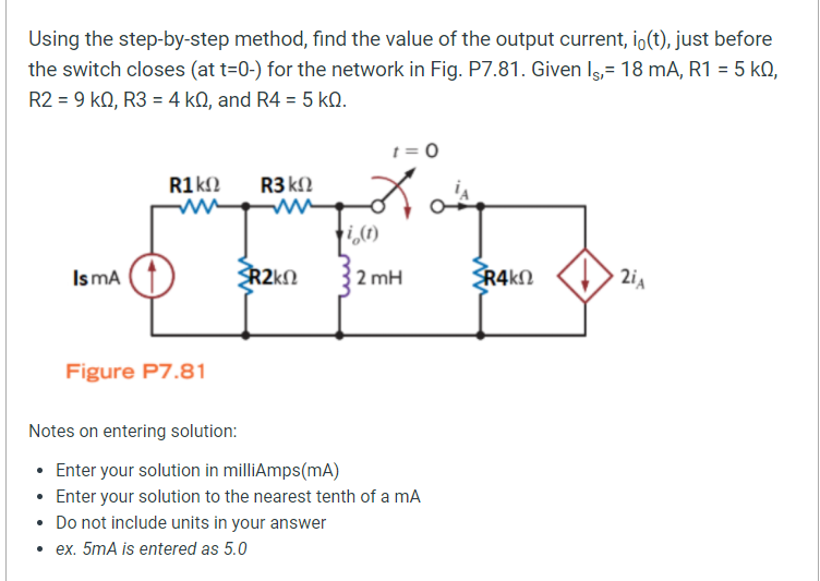 Solved Using the step-by-step method, find the value of the | Chegg.com