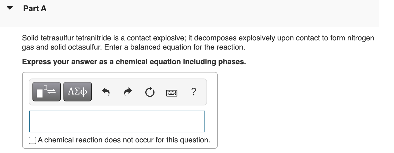 [Solved]: Solid tetrasulfur tetranitride is a contact expl