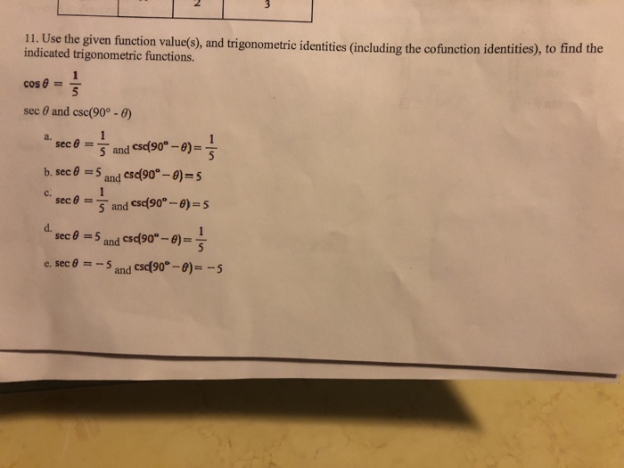 Solved 10. Construct an appropriate triangle to complete the | Chegg.com