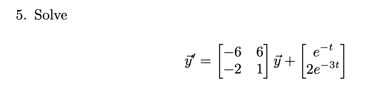 Solved 5. Solve | Chegg.com