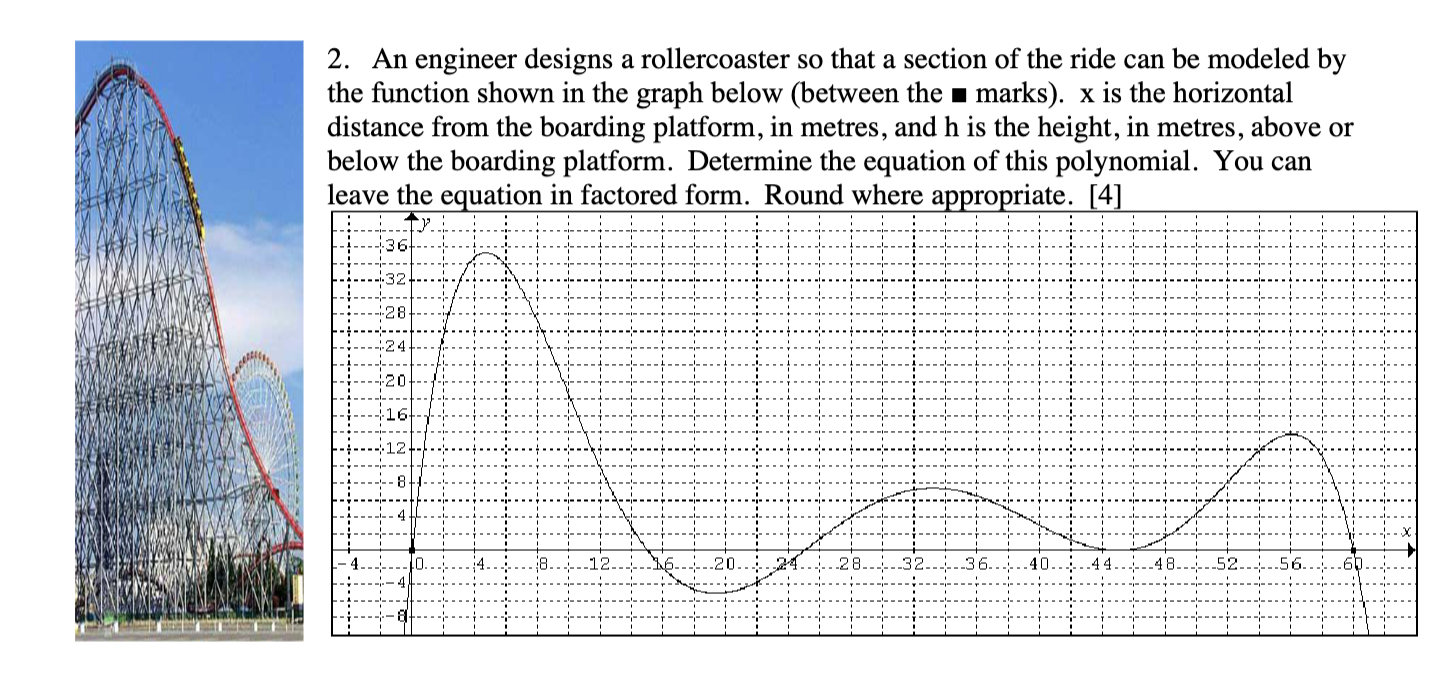 Solved 2. An engineer designs a rollercoaster so that a | Chegg.com