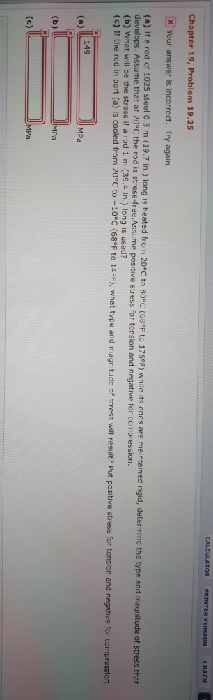 Solved CALCULATOR PRINTER VERSION 4 BACK Chapter 19, Problem | Chegg.com