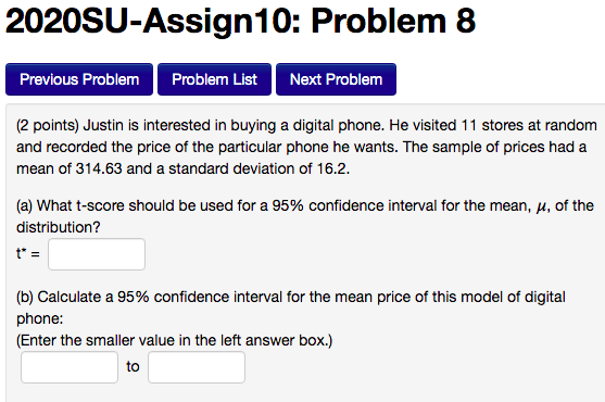 Solved 2020SU-Assign10: Problem 8 Previous Problem Problem | Chegg.com