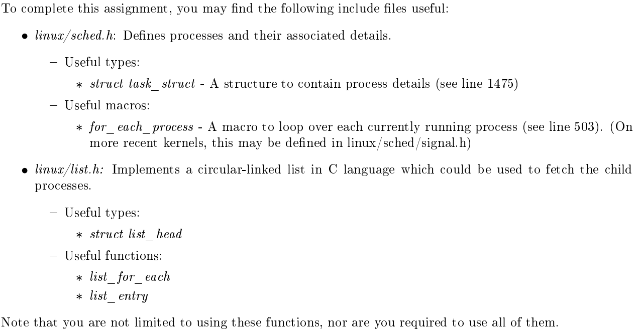 Write a LKM for the Linux kernel that displays the | Chegg.com