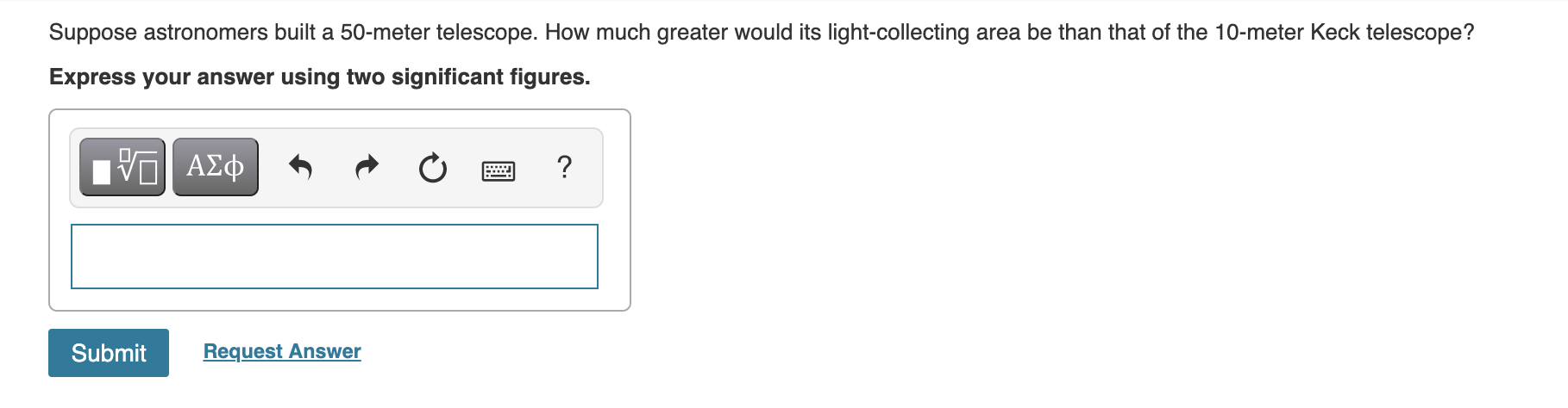 Solved Suppose Astronomers Built A 50 Meter Telescope How