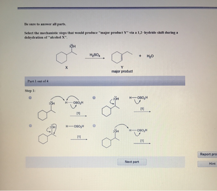 Solved Be sure to answer all parts. Select the mechanistic | Chegg.com