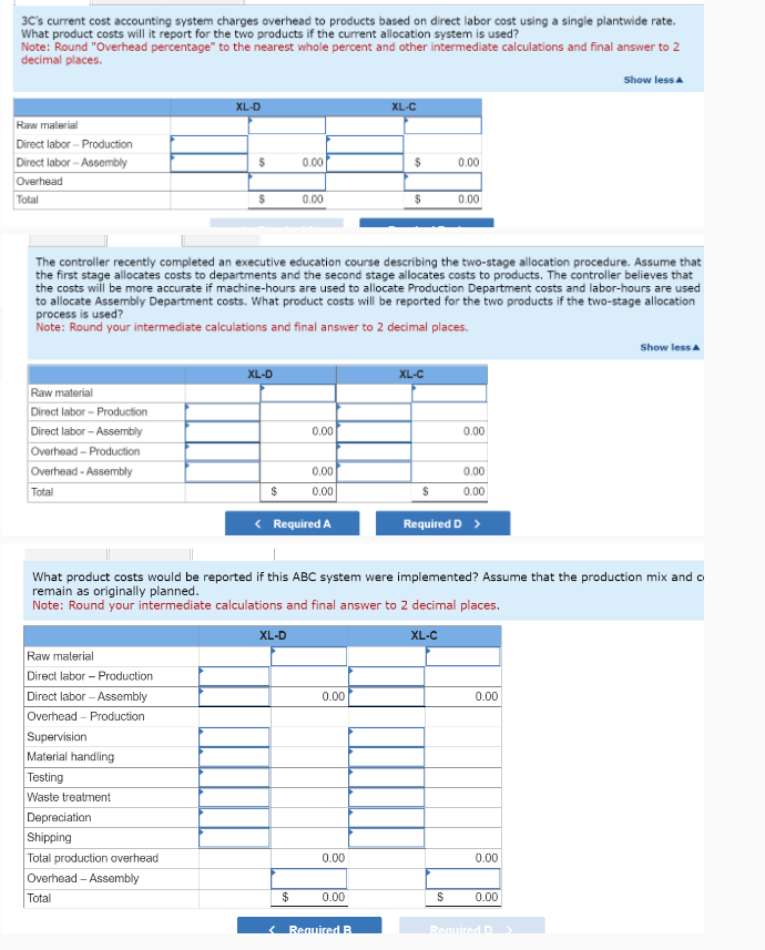 Solved California Circuits Company (3C) ﻿manufactures a | Chegg.com