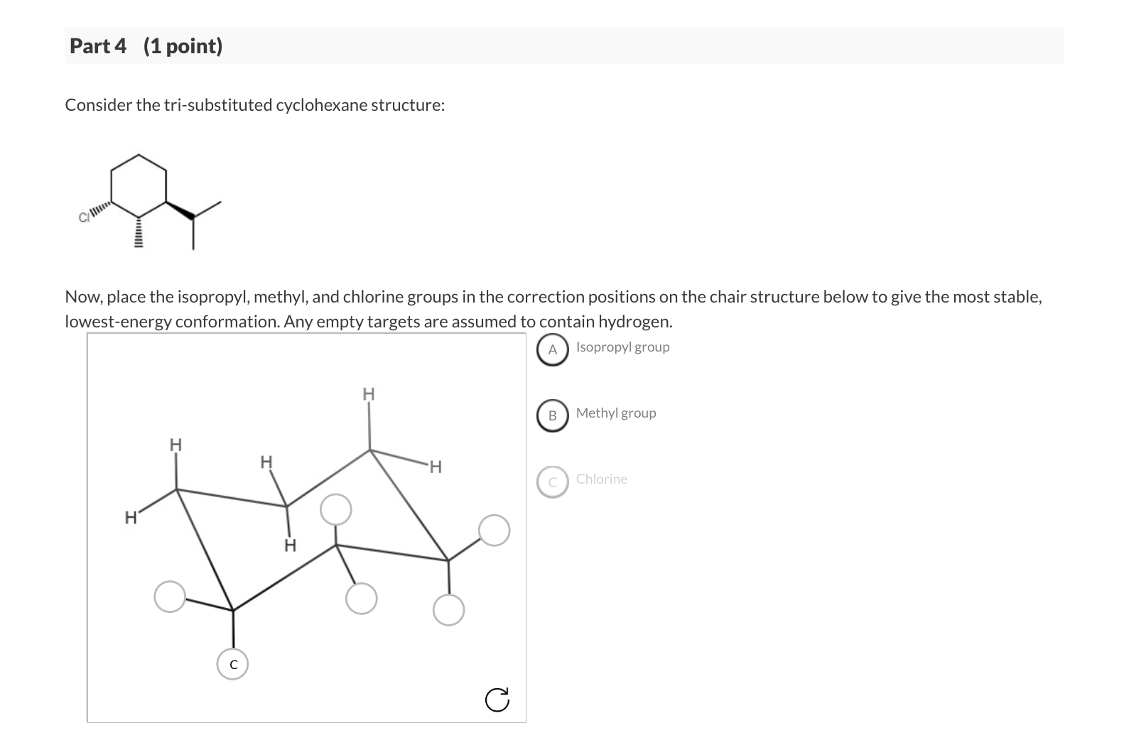 Solved Consider the tri-substituted cyclohexane structure: | Chegg.com