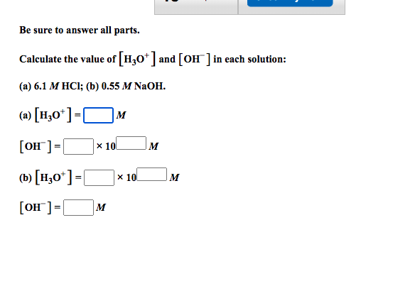 Solved Be sure to answer all parts. Calculate the value of | Chegg.com