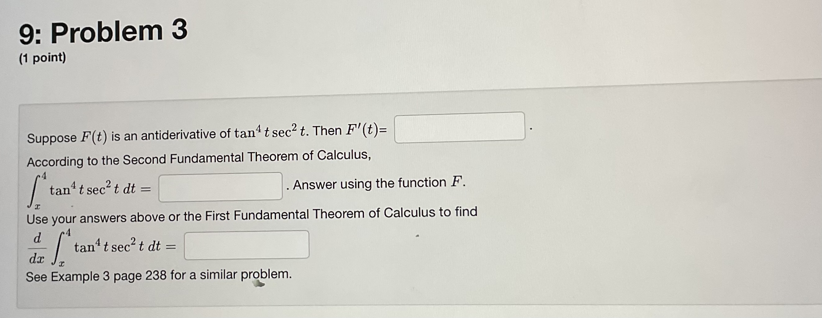 Solved Suppose F(t) is an antiderivative of tan4tsec2t. Then | Chegg.com