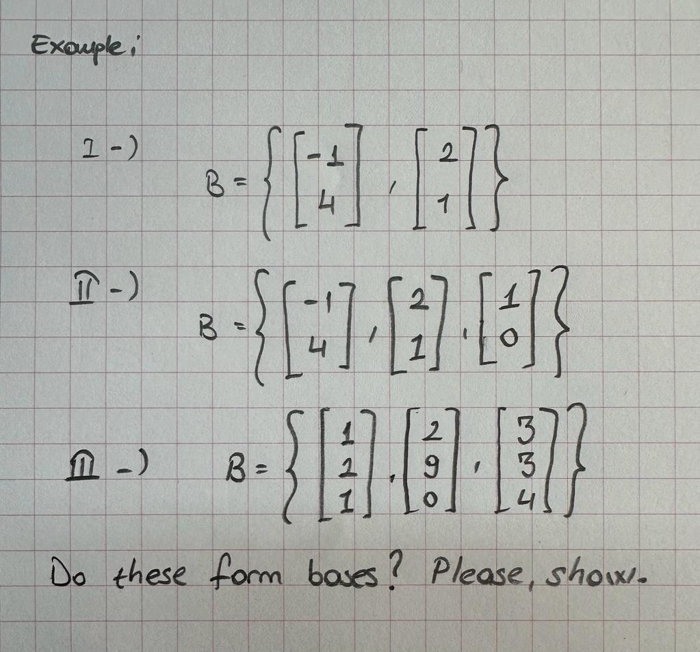 Solved Do these form basis? Please, show. | Chegg.com