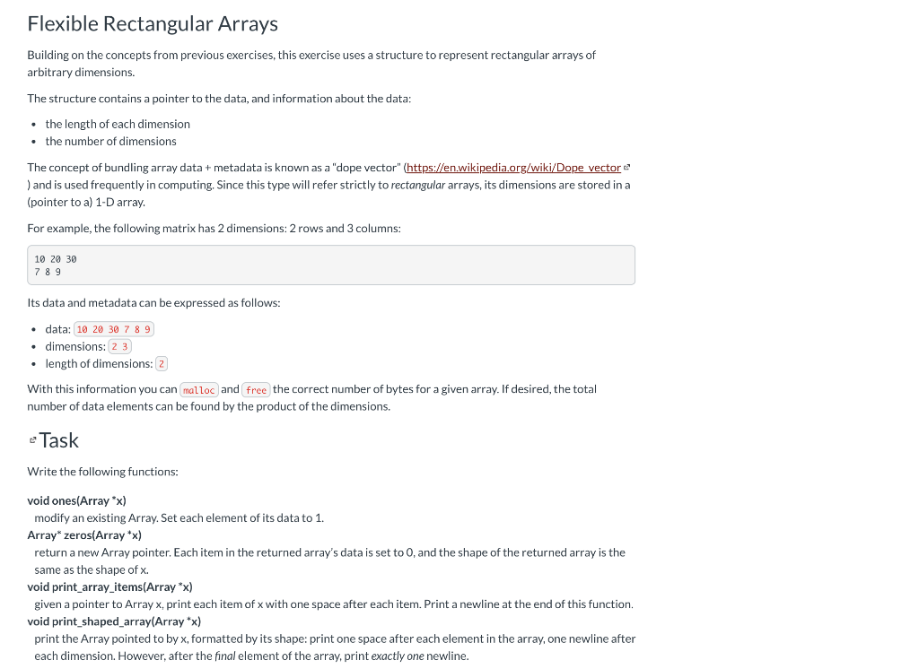 Flexible Rectangular Arrays Building on the concepts | Chegg.com