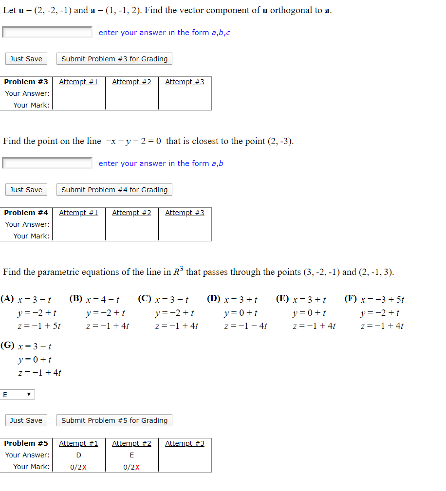 Solved Let u = (2, -2, -1) and a = (1,-1, 2). Find the | Chegg.com Solved Let u = (2, -2, -1) and a = (1,-1, 2). Find the | Chegg.com