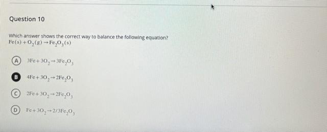 Solved Question 10 Which answer shows the correct way to | Chegg.com