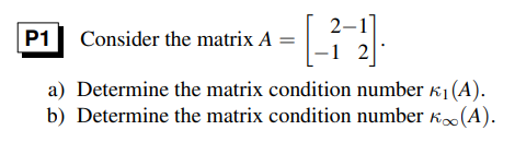 Solved 12-11 Consider the matrix A = a) Determine the matrix | Chegg.com
