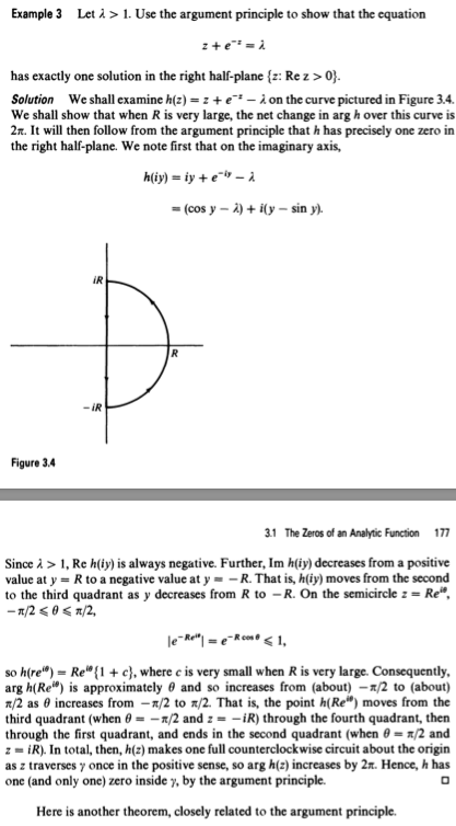 Solved Example 3 Let λ > 1 . Use the argument principle to | Chegg.com