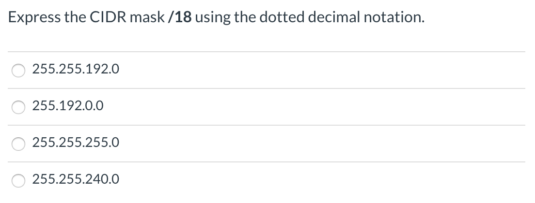 Solved Given the IPV4 address and network mask | Chegg.com