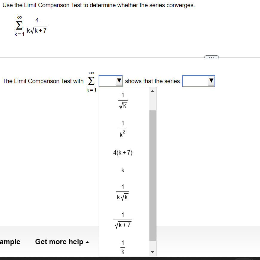 Solved Use the Limit Comparison Test to determine whether | Chegg.com