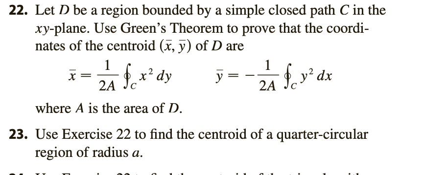 Solved 22. Let D be a region bounded by a simple closed path | Chegg.com