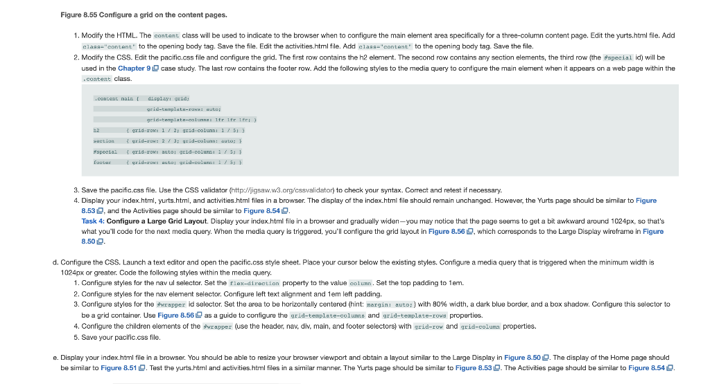 Basics of Web Design and Development. I need help | Chegg.com