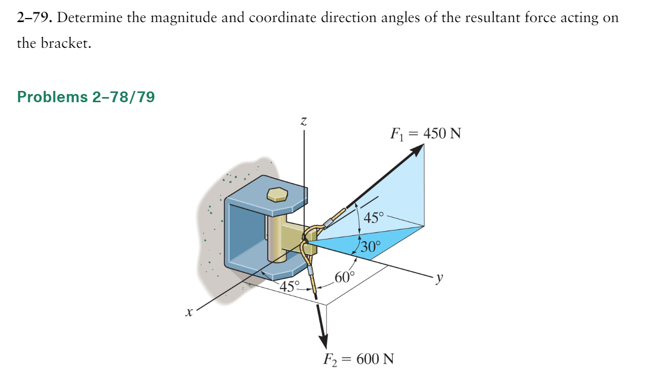 Solved 2-79. Determine the magnitude and coordinate | Chegg.com Solved 2-79. Determine the magnitude and coordinate | Chegg.com