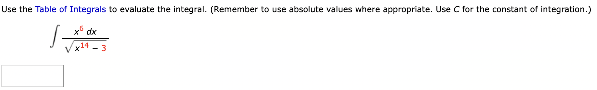 Solved Use the Table of Integrals to evaluate the integral. | Chegg.com