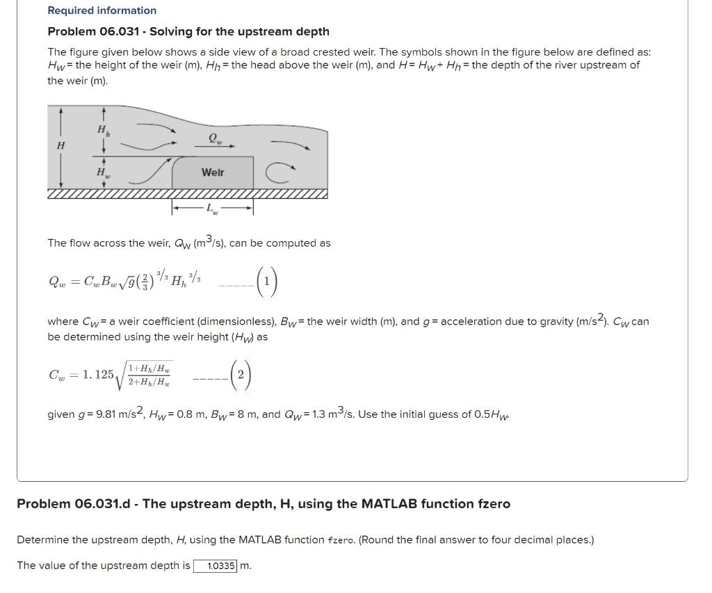 Solved Required information Problem 06.031 - Solving for the | Chegg.com