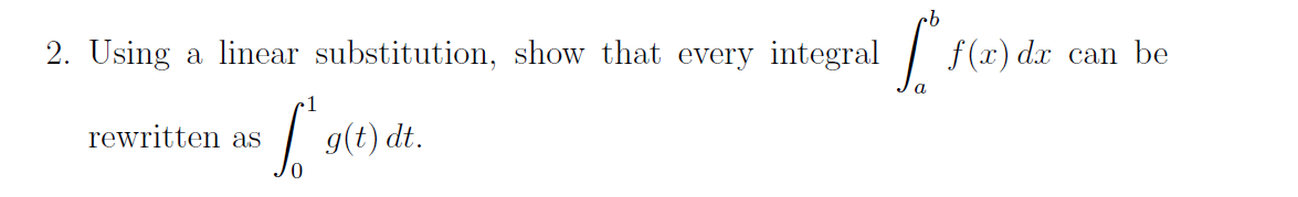 Solved 2. Using a linear substitution, show that every | Chegg.com