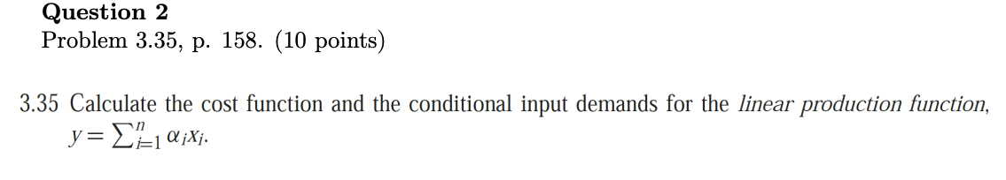Solved Question 2 Problem 3.35, p. 158. (10 points) 3.35 | Chegg.com