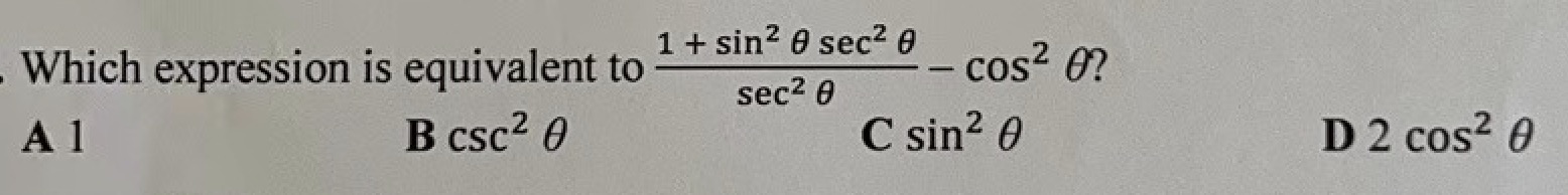 Solved Which expression is equivalent to | Chegg.com