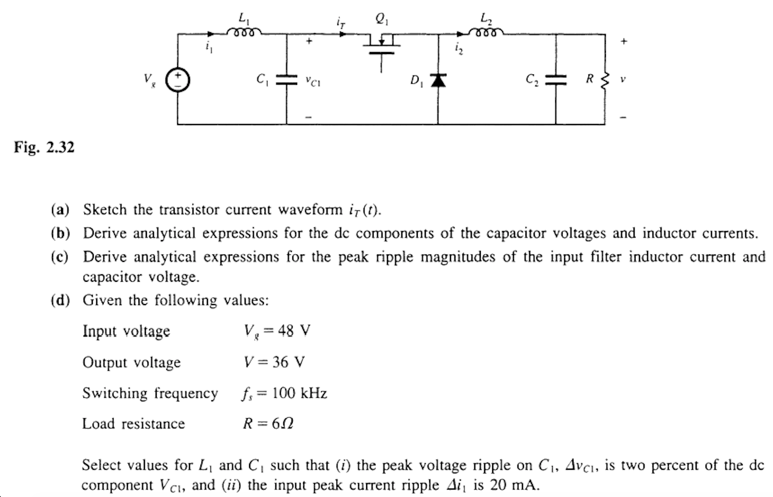 Solved To reduce the switching harmonics present in the | Chegg.com