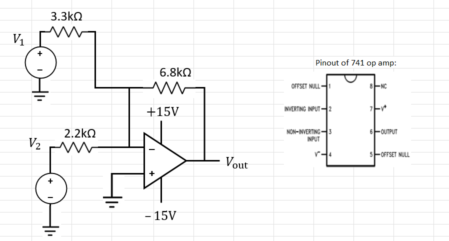 Solved What formula would I use to calculate Vout? Please | Chegg.com