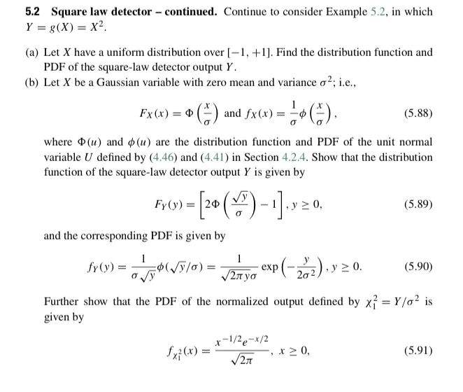Solved 5.2 Square law detector - continued. Continue to | Chegg.com