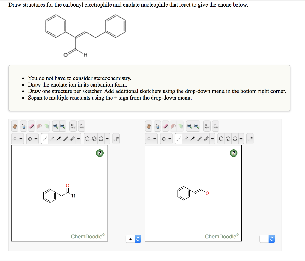 Solved Draw structures for the carbonyl electrophile and | Chegg.com
