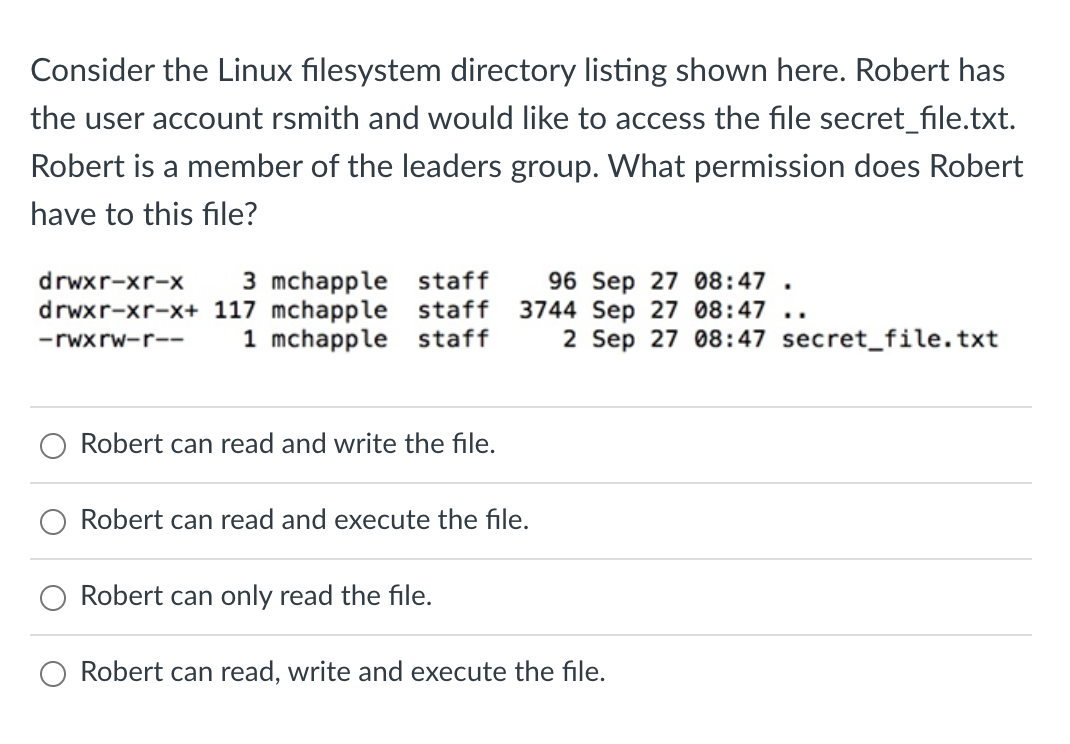 Solved What Access Control Model Is In Use In The Figure