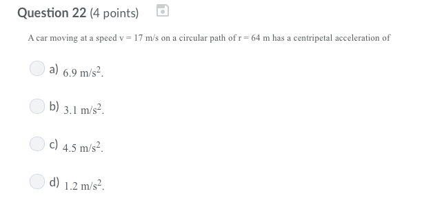 Solved URGENT -Answer the following basic physics questions: | Chegg.com